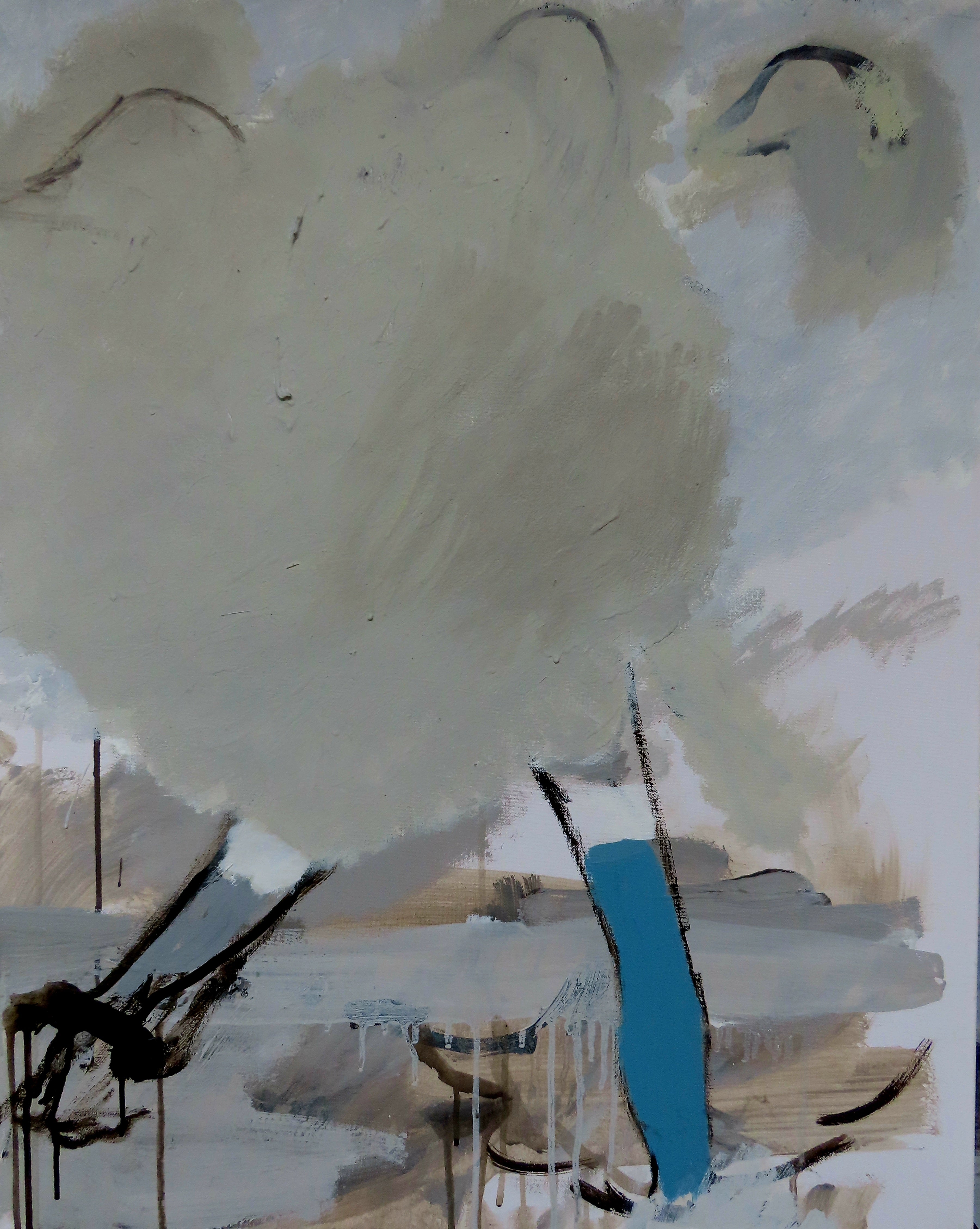 Brunswick Street Gallery - Man Dancing In An Emu Mask And One Blue ...