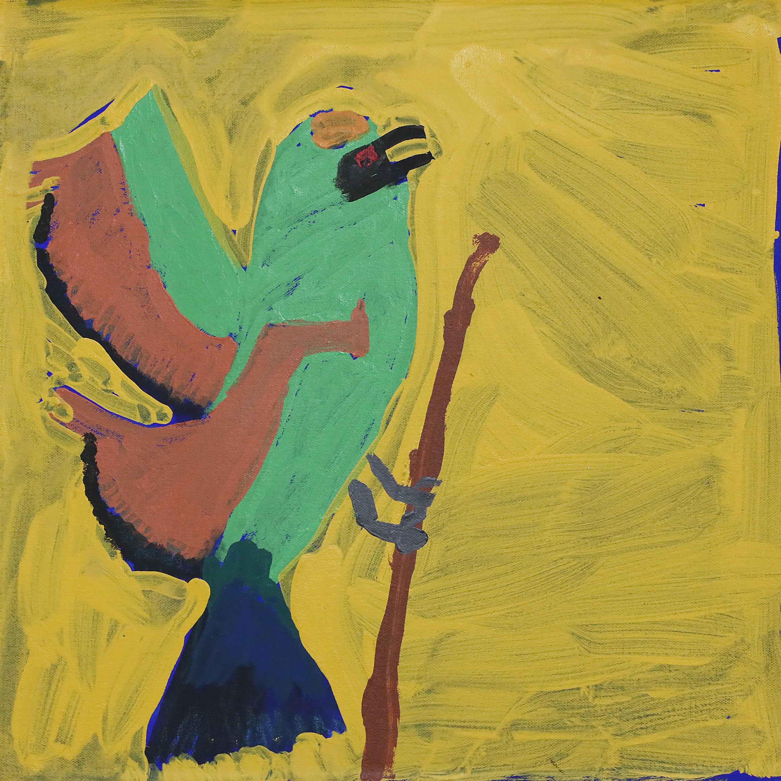 Brunswick Street Gallery - Nyangulya Katie Nalgood | Green parrot 24-857