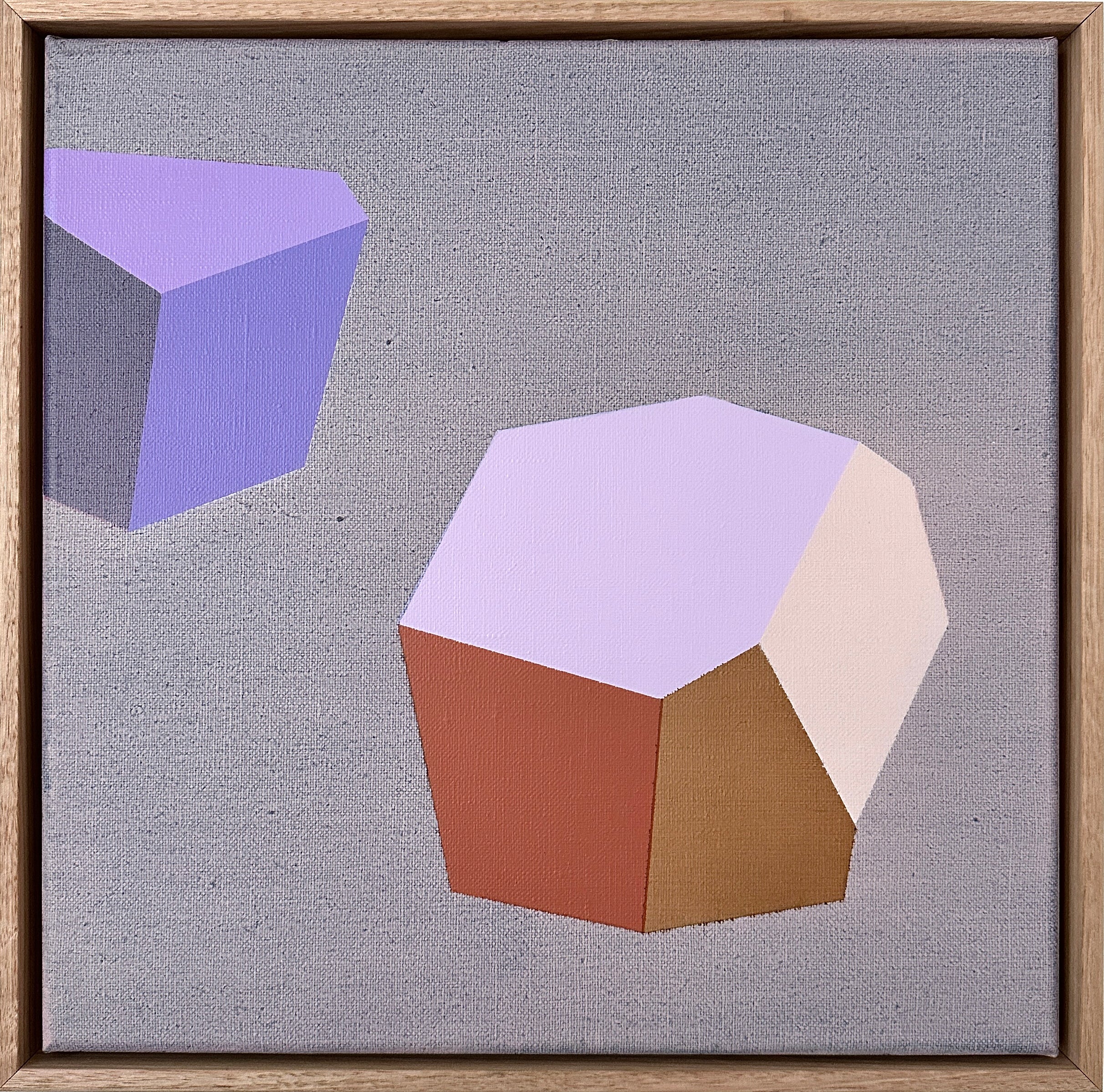 Brunswick Street Gallery - Marnie Ross | Rocks in Smoked Lavender Hues